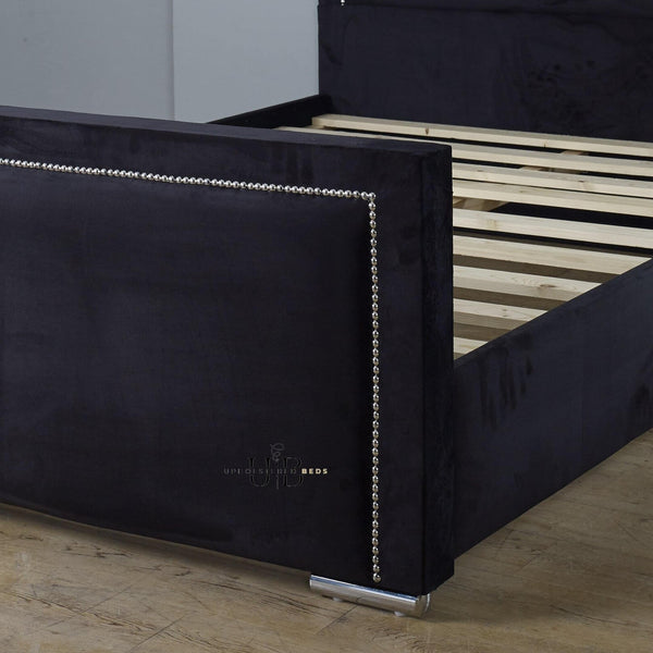 Timeless Studded Bed Frame Hand Crafted – Upholstered Beds