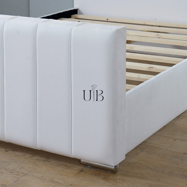 Vertex Stepped Bed Frame Hand Crafted – Upholstered Beds