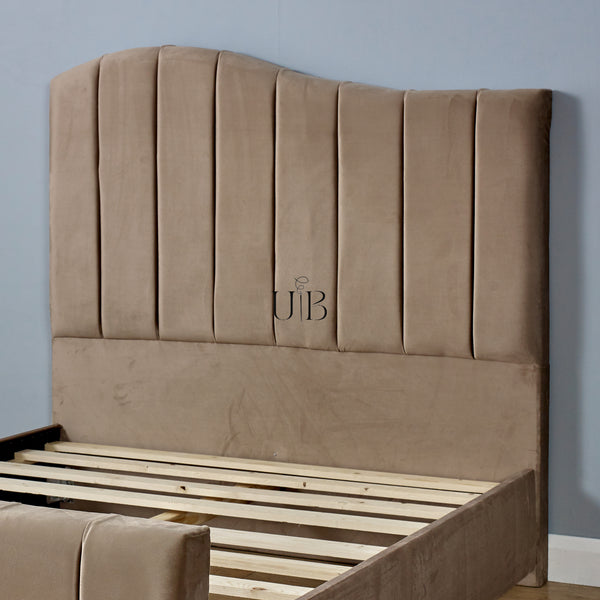 Horizon Curve Bed Frame Hand Crafted – Upholstered Beds