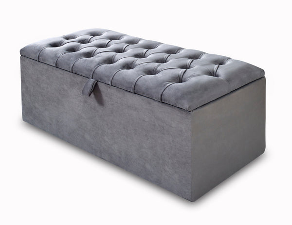 Chesterfield Tufted Ottoman Box – Upholstered Beds