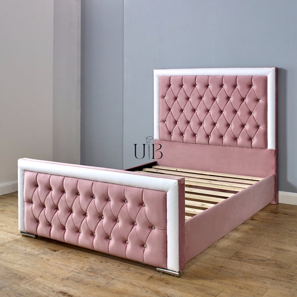 Silhouette Chesterfield Bed Frame Hand Crafted – Upholstered Beds